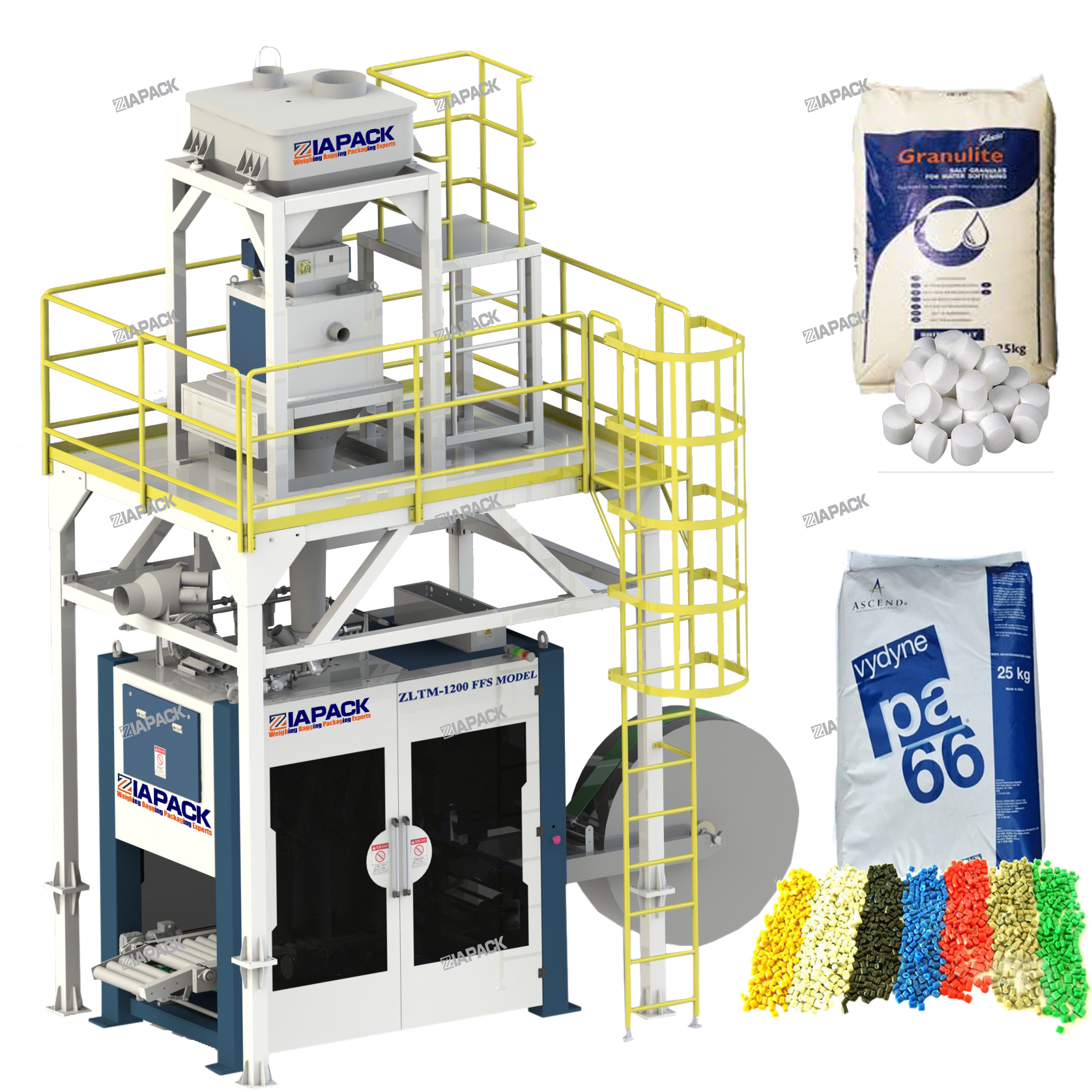 ZLTM-1200 Tubular Form, Fill, Seal Bagging machine - IAPACK